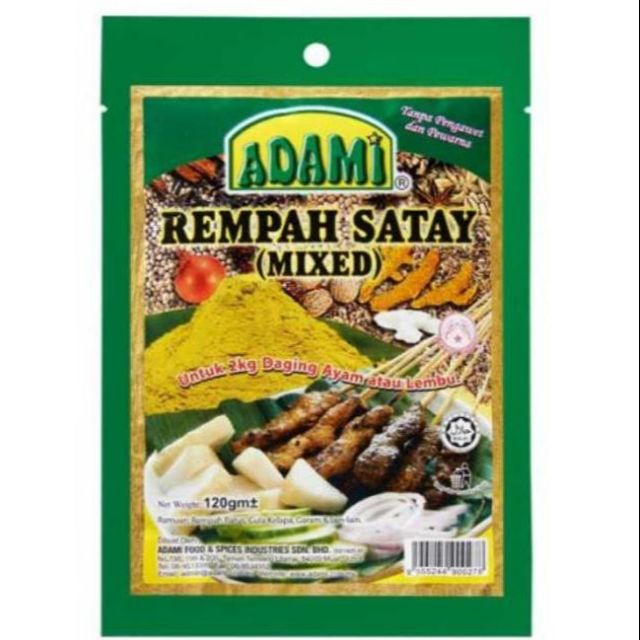 Adami Rempah Satay (Mixed) 120gm | Shopee Malaysia