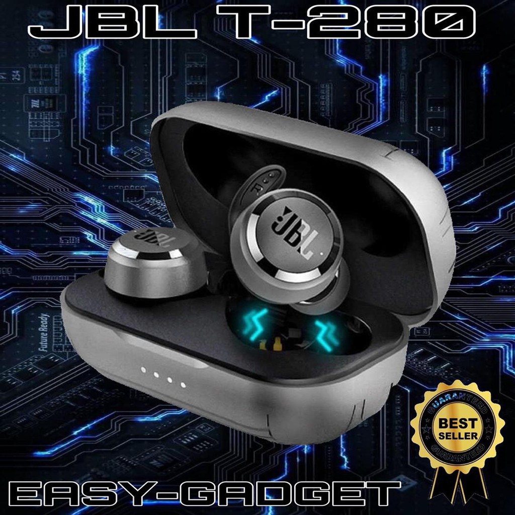 🔥FREE SHIPPING🔥JBL T280 TWS Bluetooth Wireless Headphones with Charging ...
