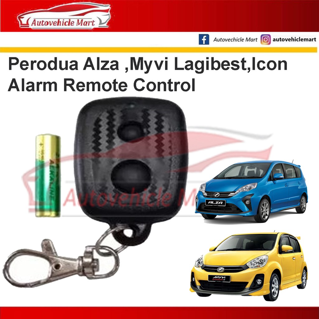 Perodua Alza & Myvi Lagi Best Icon Alarm Button Remote Control ...
