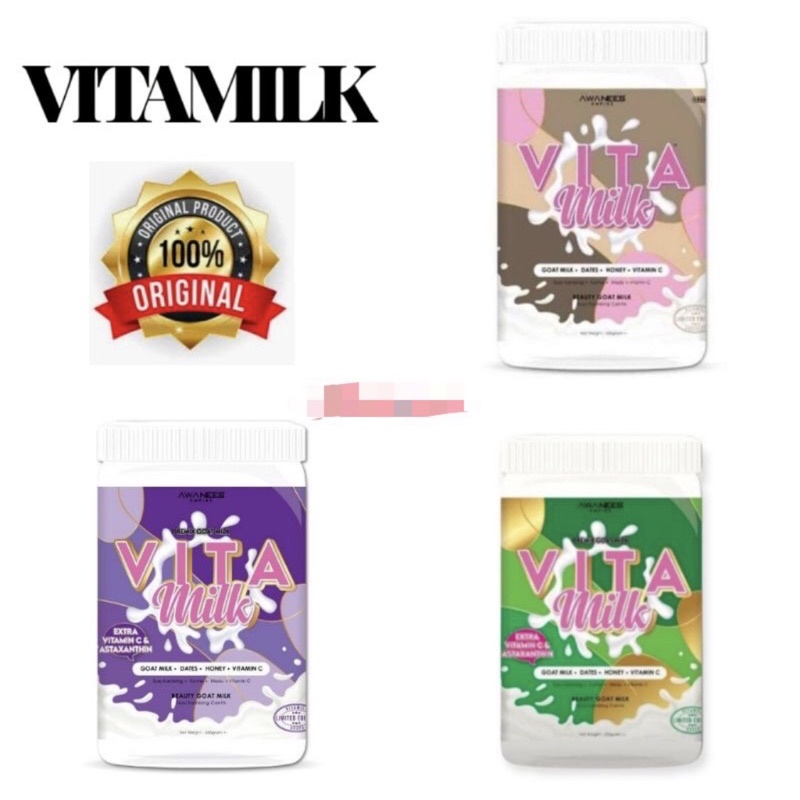 VITAMILK BOOSTER 💯ORIGINAL APPLE COKLAT ANGGUR VANILLA SUSU KAMBING ...