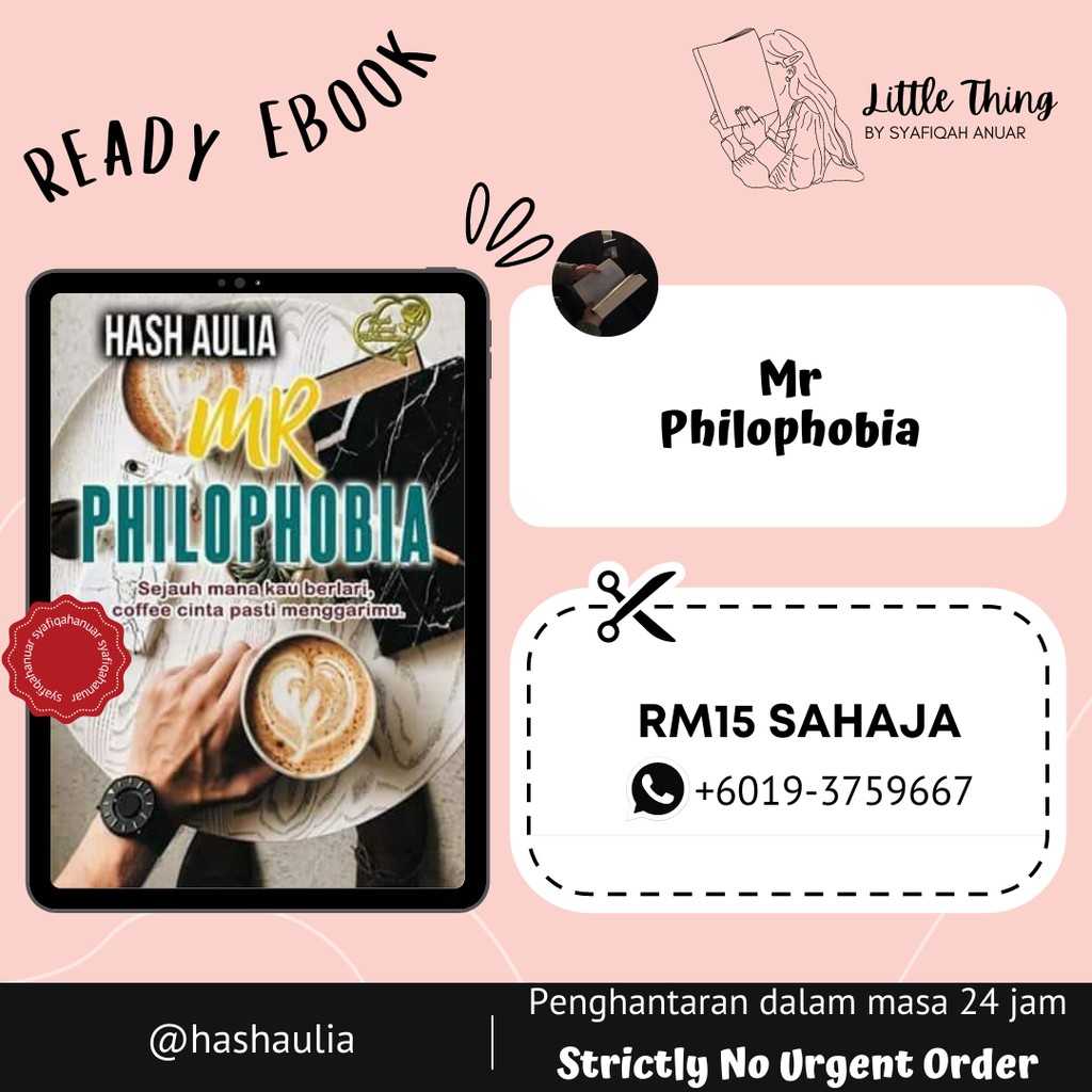 EBOOK MR PHILOPHOBIA | HASH AULIA | Shopee Malaysia