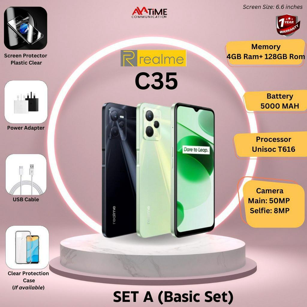 REALME C35 (4GB RAM + 128GB ROM) , 5000 mAh Battery, 50MP (Main Camera ...