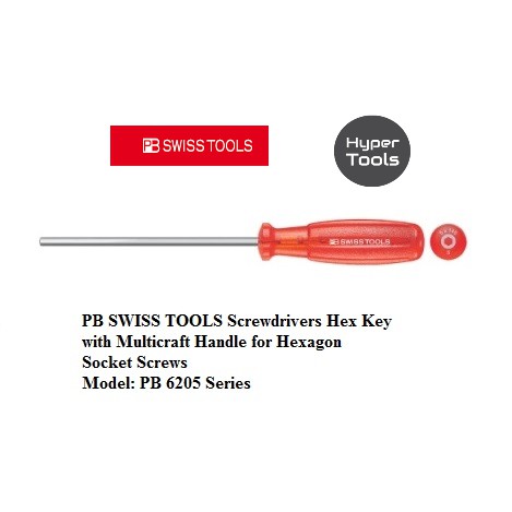 PB SWISS TOOLS Screwdrivers Hex Key with Multicraft Handle for Hexagon ...