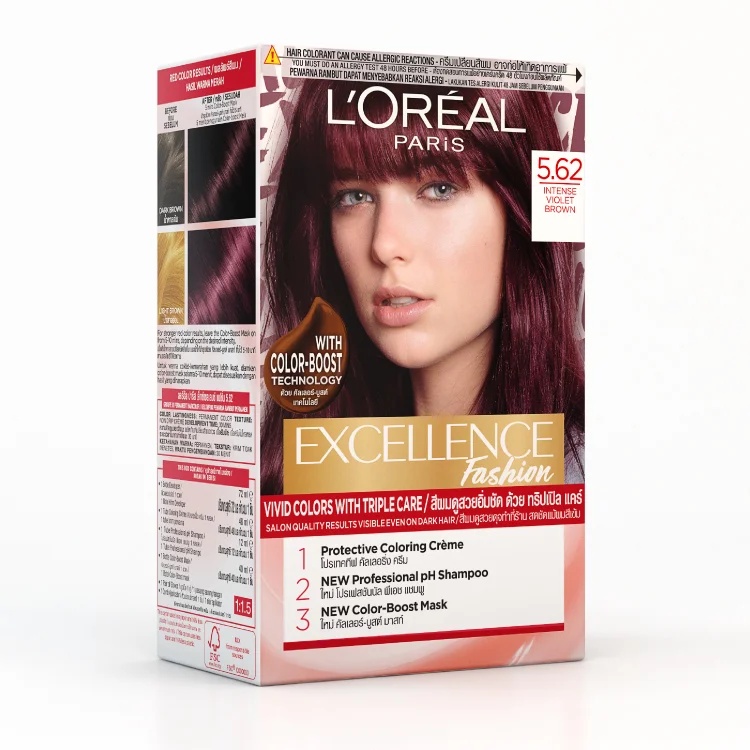 L'OREAL Paris Excellence Fashion 5.62 Intense Violet Brown (G) | Shopee ...