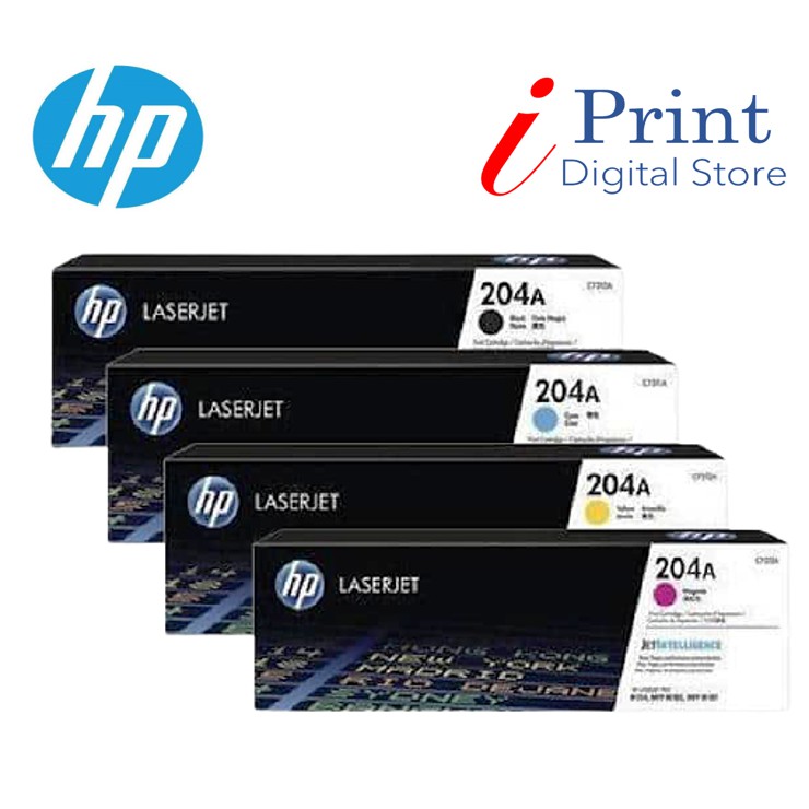 HP 204A Toner Cartridge (Black/Cyan/Magenta/Yellow) ( CF510A CF511A ...