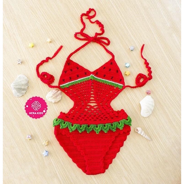 Watermelon one-piece bikini | Shopee Malaysia