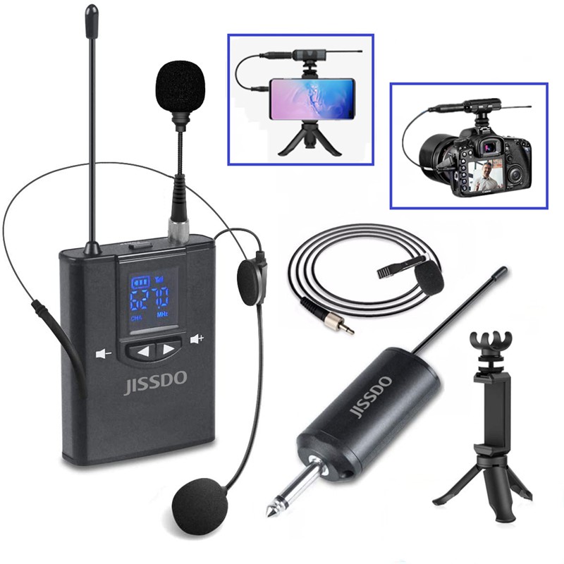 Multifunction Wireless Microphone System Headset Mic/Stand Handheld Mic ...