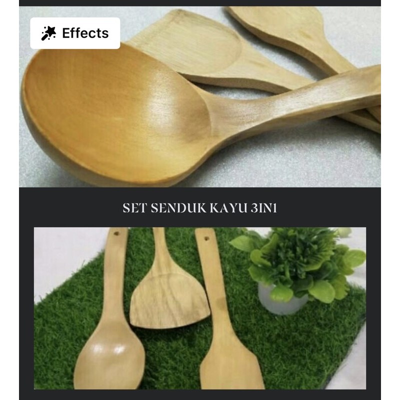 SET SENDUK KAYU 3IN1. | Shopee Malaysia