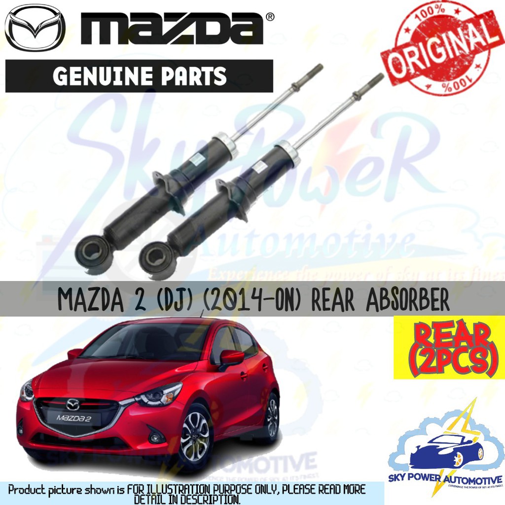 MAZDA 2 (DJ) (2014~) 100% ORIGINAL (GENUINE) SHOCK ABSORBER (REAR 2PCS ...