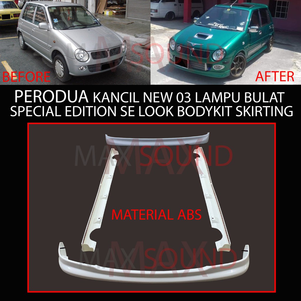 PERODUA KANCIL NEW 03 LAMPU BULAT OEM SE SPECIAL EDITION LOOK BODY KIT ...