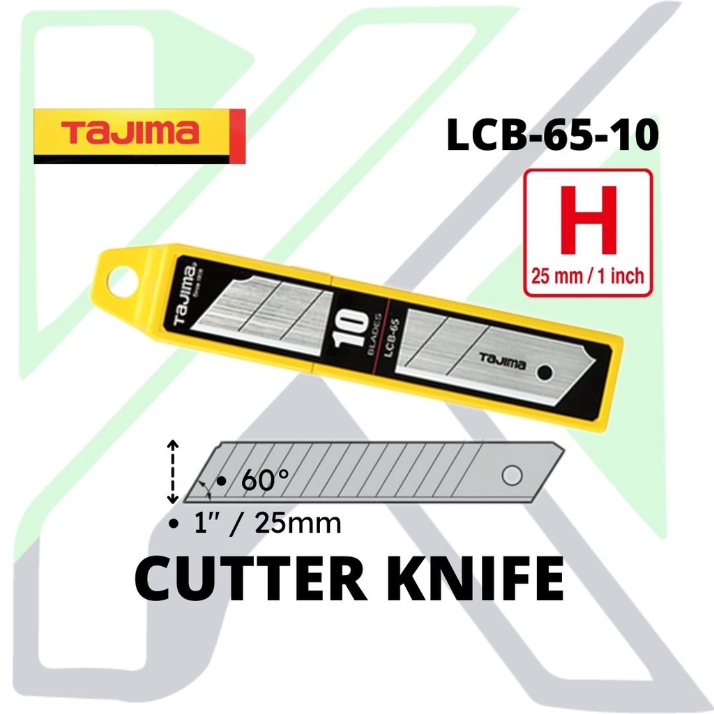 【TAJIMA】Cutter Knife & Blade (Grade A | L - Endura Blade / Grade H ...