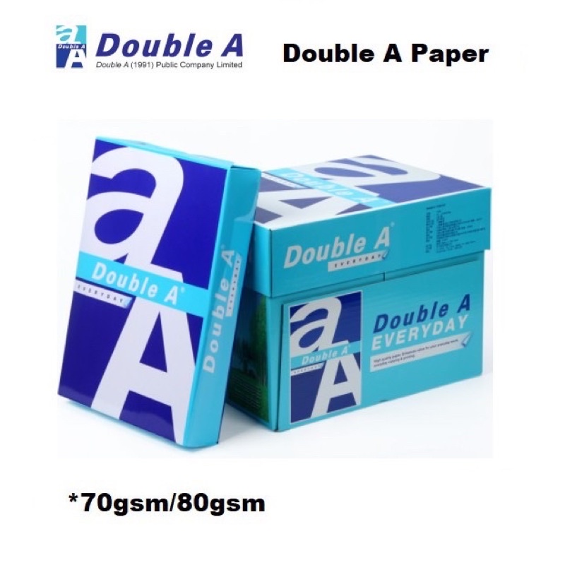 Double A A4 Paper 500Sheets 70gm/80gsm 500Sheets | Shopee Malaysia