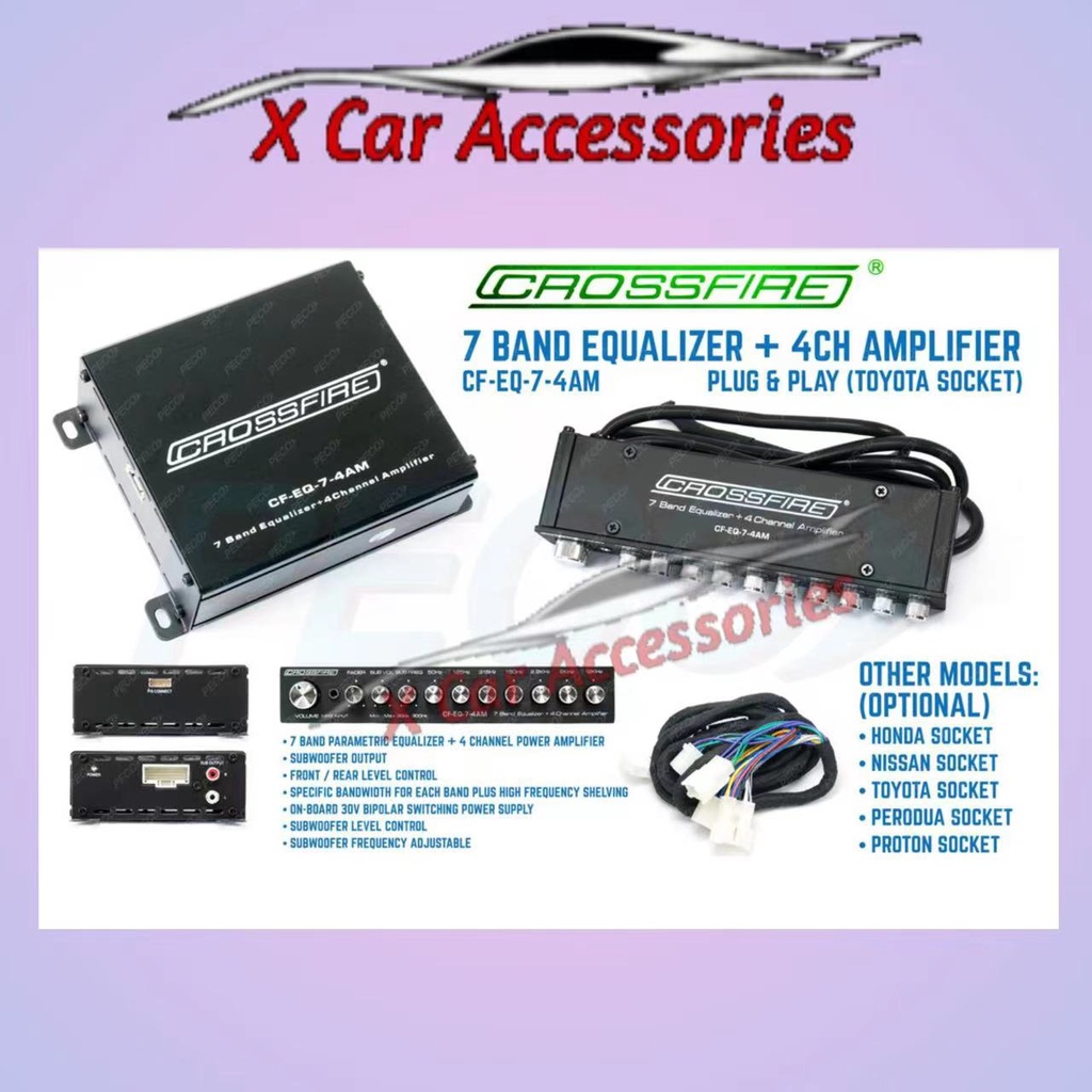 Crossfire CF-EQ-7-4AM Equalizer + Amplifier | Shopee Malaysia