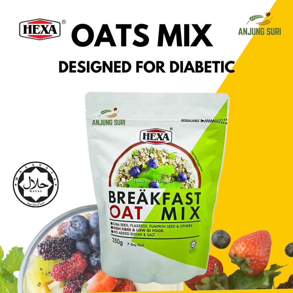 HEXA Breakfast Oat Mix An Ideal Diabetes Friendly & Affordable Meal ...