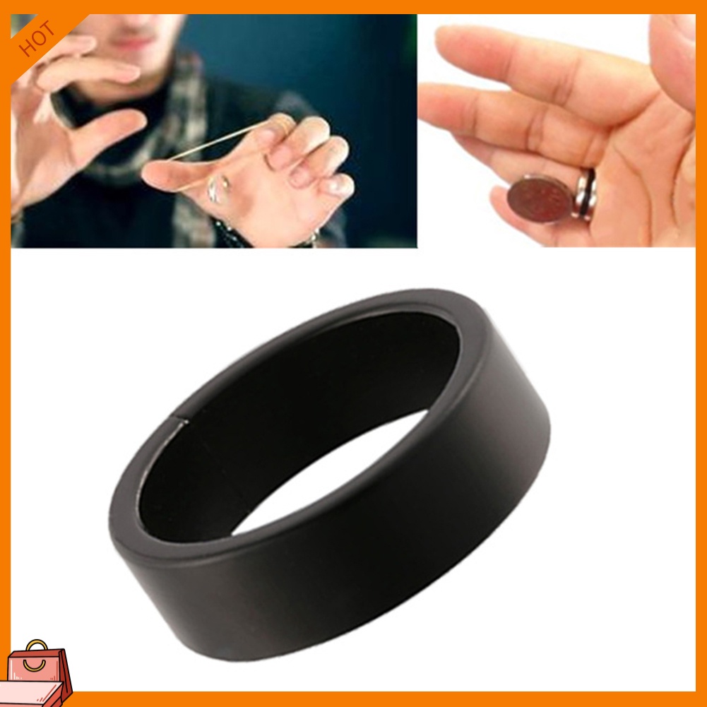 [alBremen] 18/19/20/21mm Solid Color Magnetic Magic Ring Finger Trick ...
