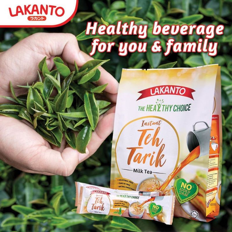 Healthy Lakanto Teh Tarik/Milk Tea (No cholesterol, Trans fat free, No ...