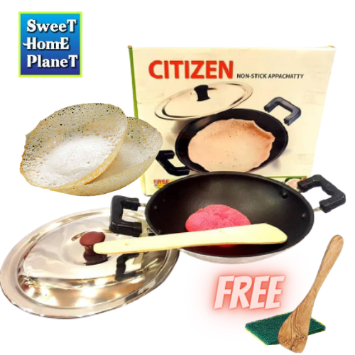 CITIZEN Non Stick Appachatty Appam Pan 22cm Aappa Pathra Pan With ...