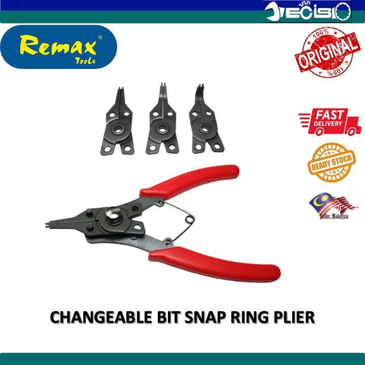 REMAX CHANGEABLE BIT SNAP RING PLIER/INTERNAL CIRCLIP PLIER/ EXTERNAL ...