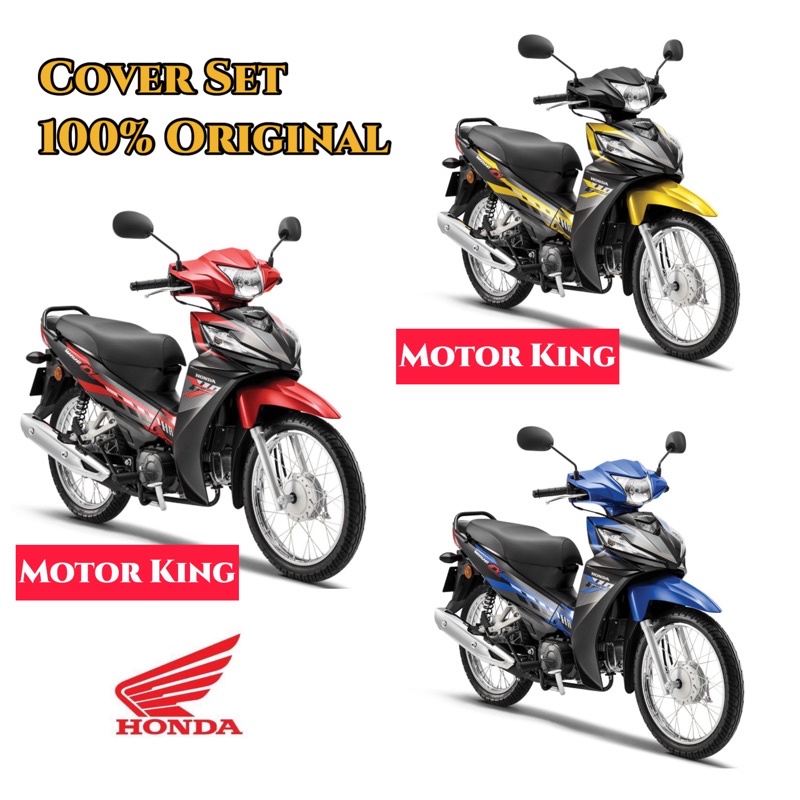 Cover Set Honda Wave Alpha CX110 V2 (Drum) 100% Honda Original ( Yellow ...