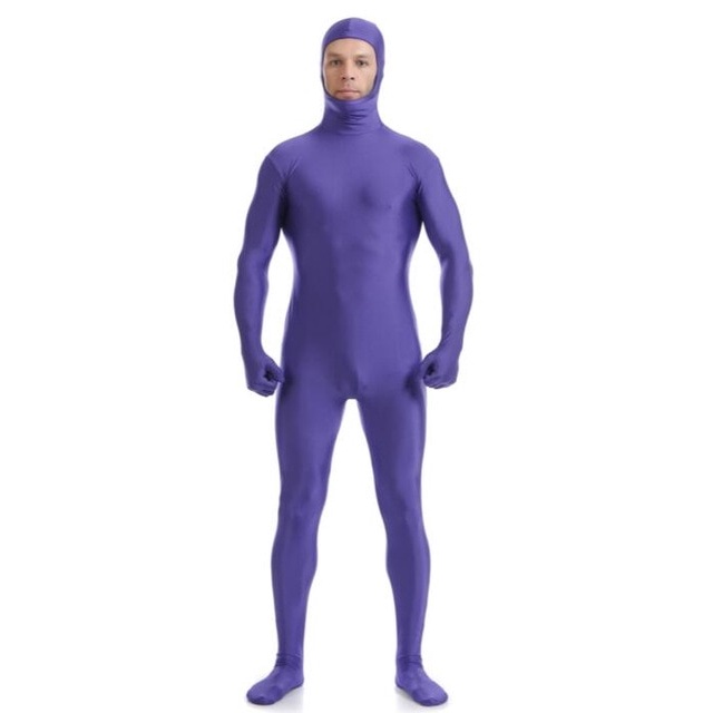Lycra Full Body Zentai Suit Custome for Halloween Men Second Skin Tight ...