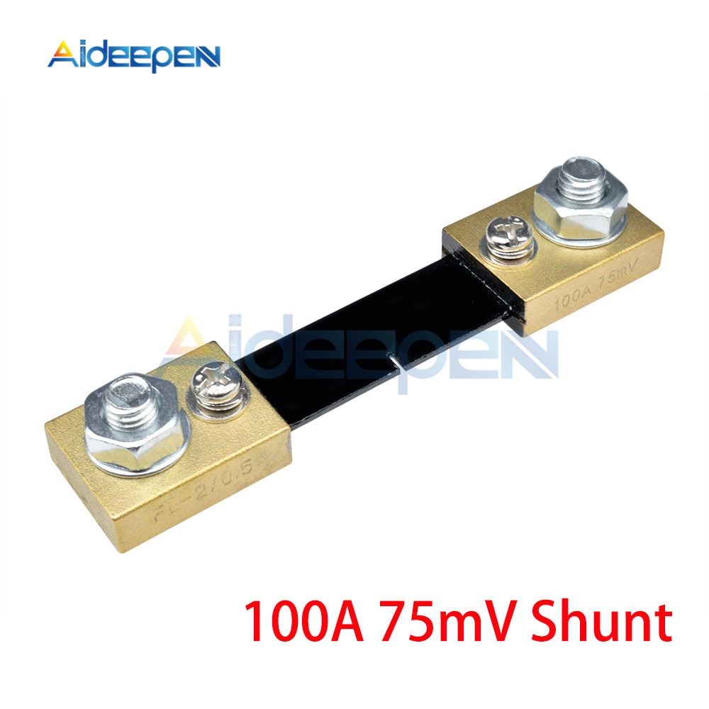 FL-2 Shunt 10A 20A 30A 50A 100A 200A 300A 75mV Welding Machine Brass Resistor DC Shunts For ...