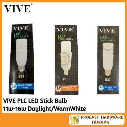 VIVE PLC LED Stick Bulb 11W-16W ( Warm White / Daylight ) | Shopee Malaysia
