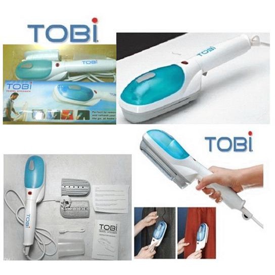 TOBI Travel Steamer Brush Handheld Electric Garment Steam Clothes Iron ...