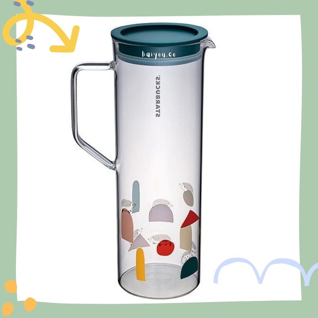 Starbucks Summer Hedgehog Glass Jar Trench Pitcher Tumbler | Shopee ...
