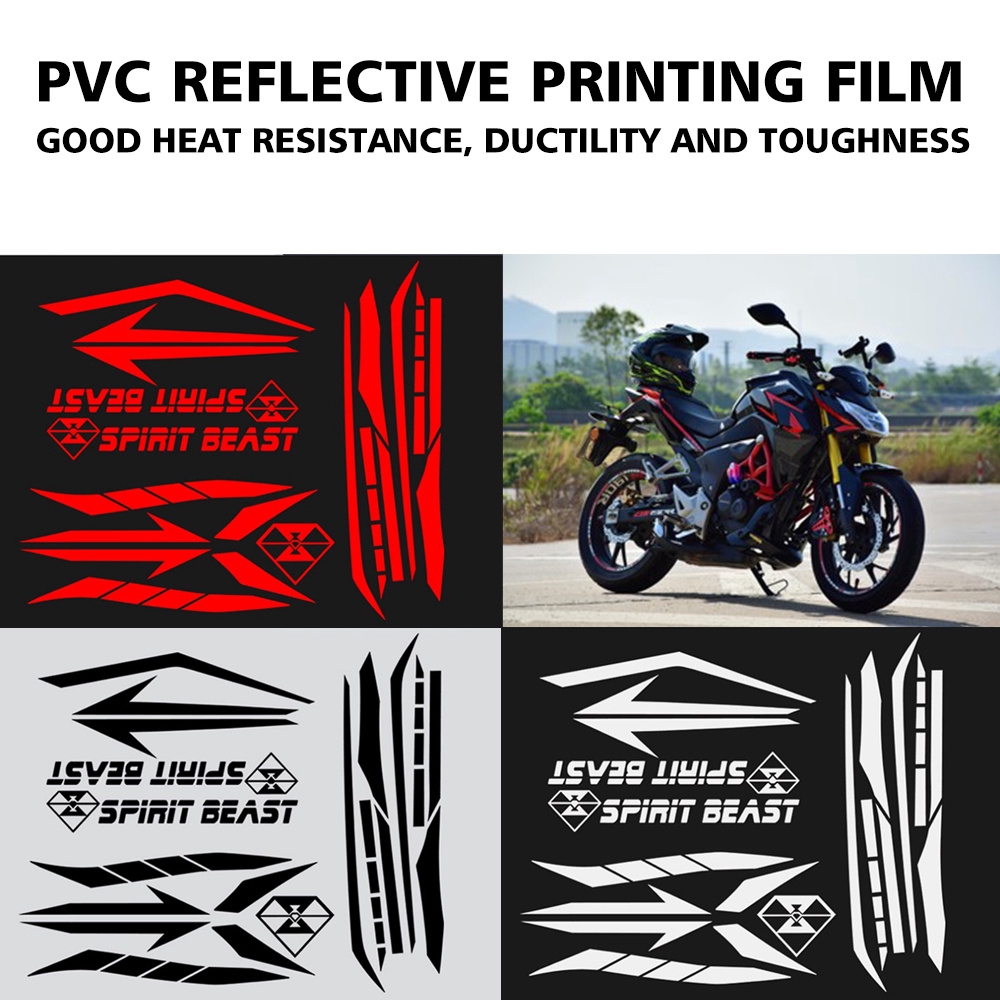 Motorbike Motocross Accessories SPIRIT BEAST Motorcycle Sticker and ...