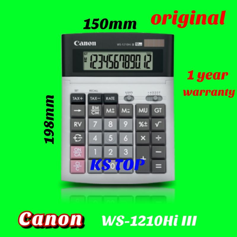Canon WS- 1210Hi III 12 digit desktop | Shopee Malaysia