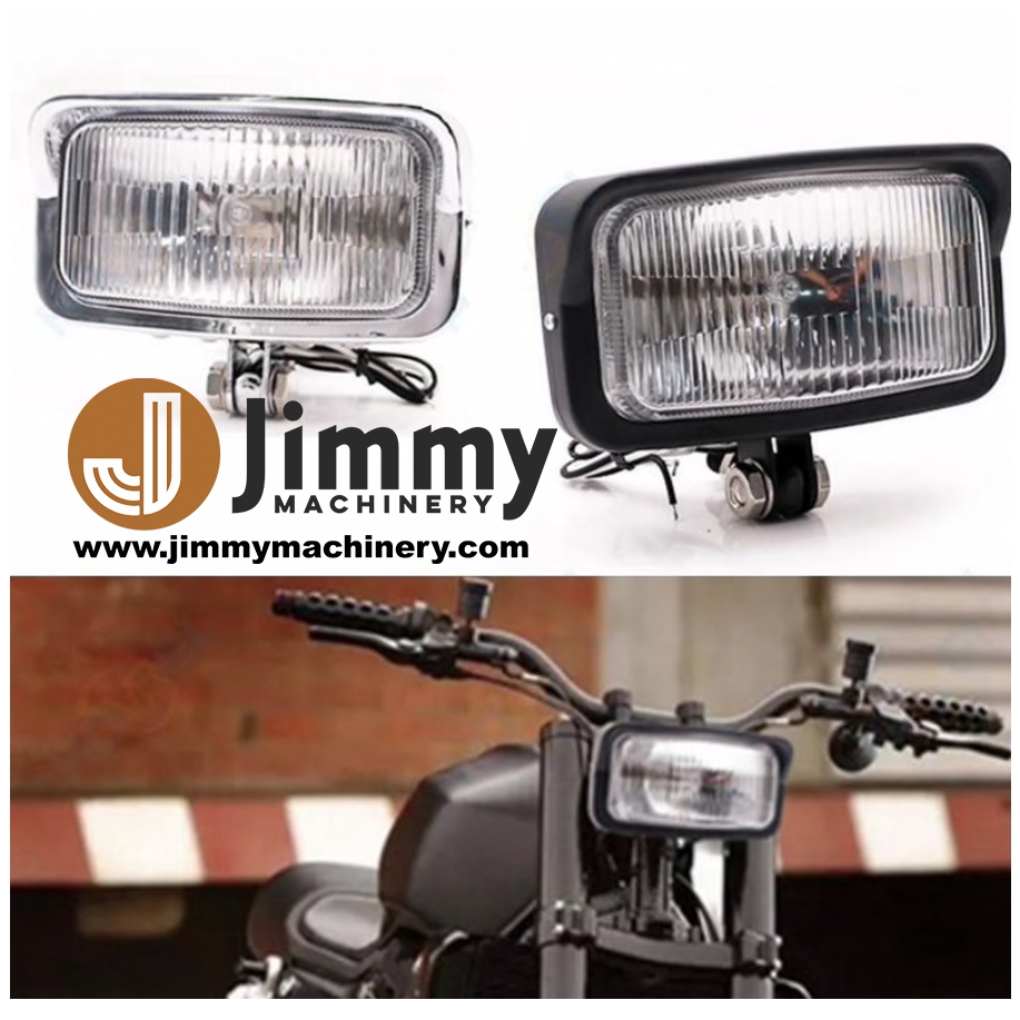 55W Retro Headlamps Motorcycle Square front Headlight Vintage Head Lamp ...