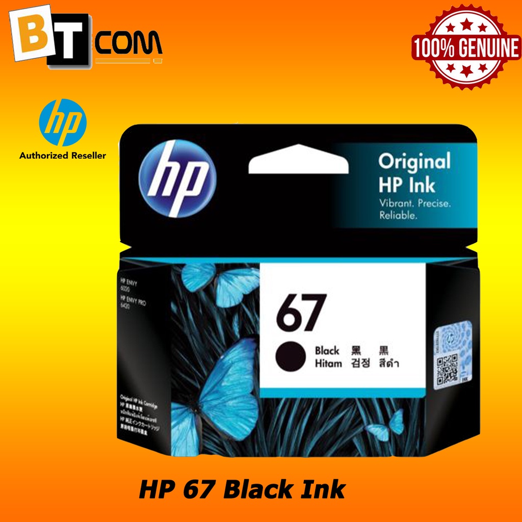 HP 67 Original Ink Cartridge 3YM56AA, 3YM55AA | Shopee Malaysia