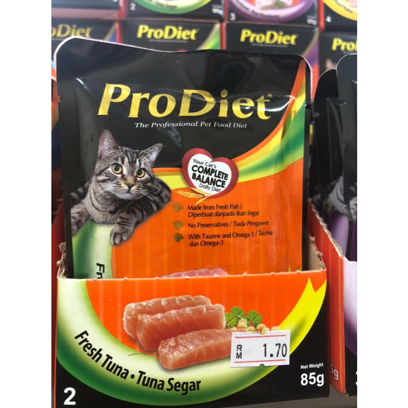 Pro Diet Pouch Wet Food 85G ProDiet Makanan Basah Untuk Anak Kucing ...