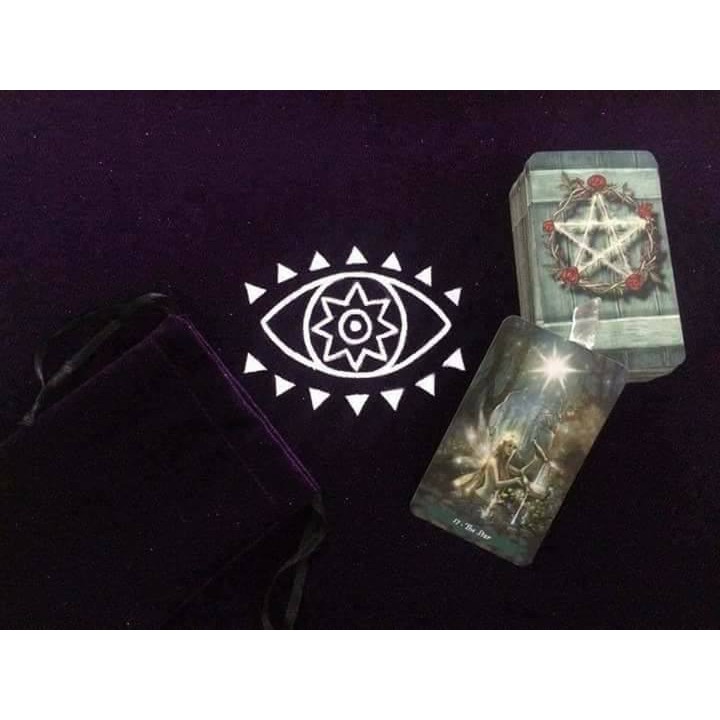 Tarot card spread, unique tarot card mat (free carrying bag ...