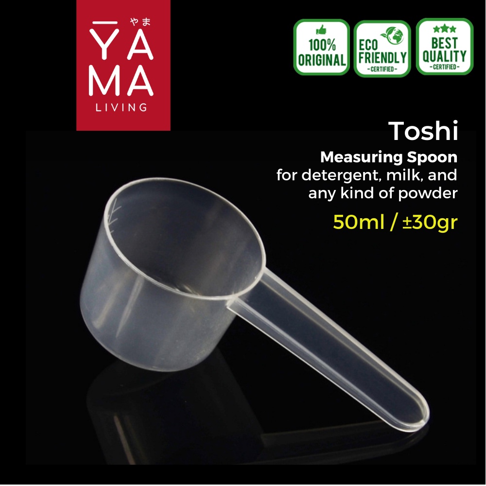 YAMA TOSHI Powder Scoop Laundry Measuring Spoon Milk Detergent Scoop ...