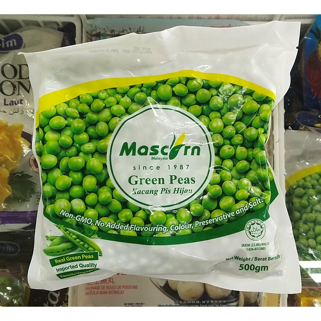 Mascorn Green Peas 500g Frozen | Shopee Malaysia