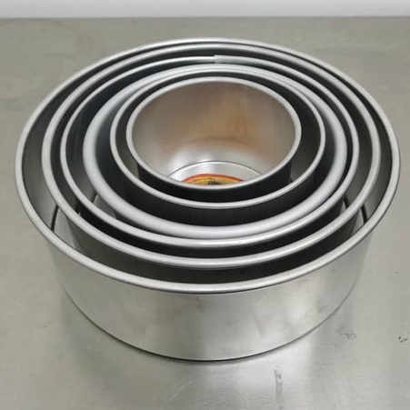(Ready Stock) 4"/5"/6"/7"/8"/9" Aluminium Round Deep Cake Tin / Loyang ...