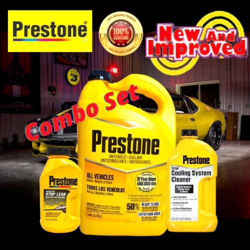 Prestone® Combo Set - Antifreeze + Coolant & Radiator Flush + Cleaner ...