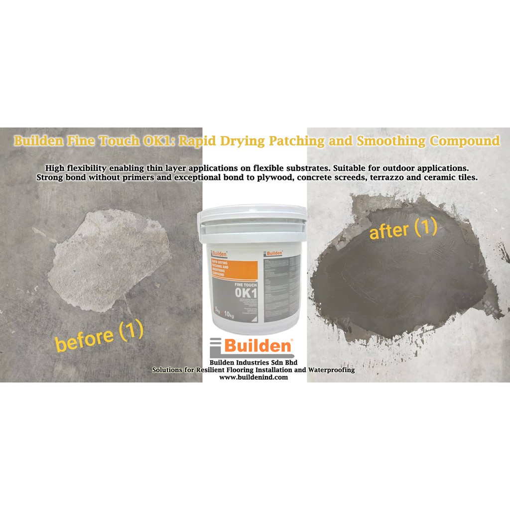 Award Winner Builden Fine Touch OK1 Rapid Drying Patching and Smoothing ...