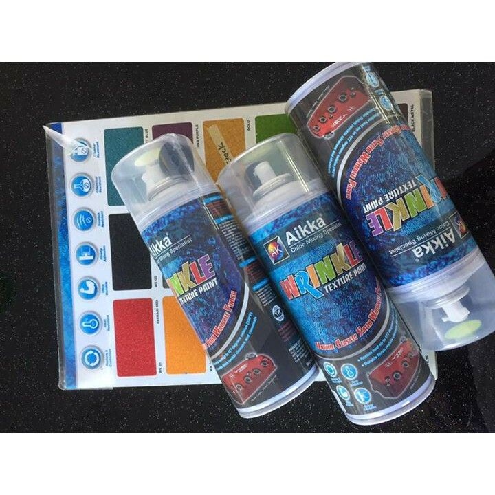AIKKA WRINKLE TEXTURE PAINT SPRAY TIN AEROSOL 400cc | Shopee Malaysia