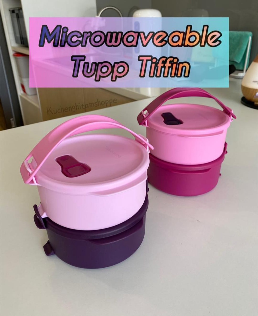 Tupperware Tup Tiffin Duo Set 550ML Tup Triffin Lunch Box 1 Handle ...