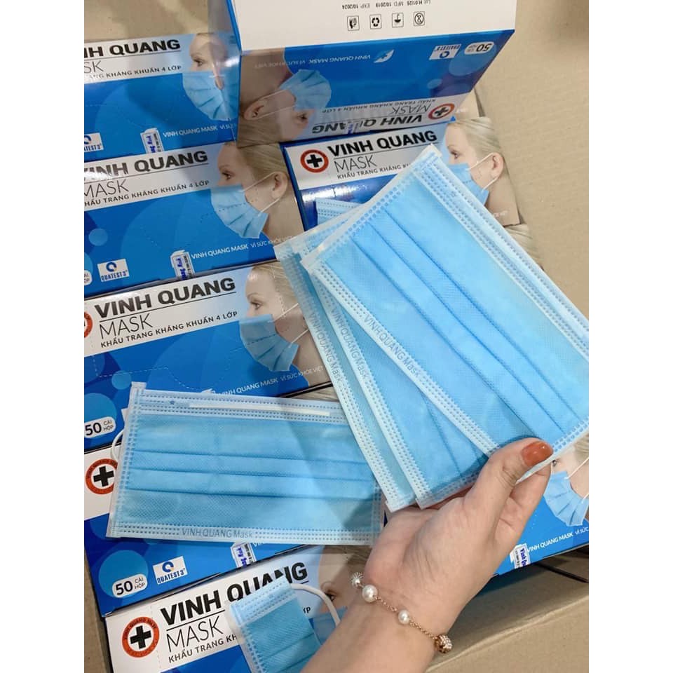 4-PLY SURGICAL MASK/ANTIBACTERIAL MASKS/ 4- PLY MASK 50 1BOX DISPOSABLE ...