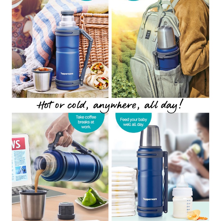 Tupperware XplorisTM Thermal Flask (1) 1.2L with gift box / Mosaic ...