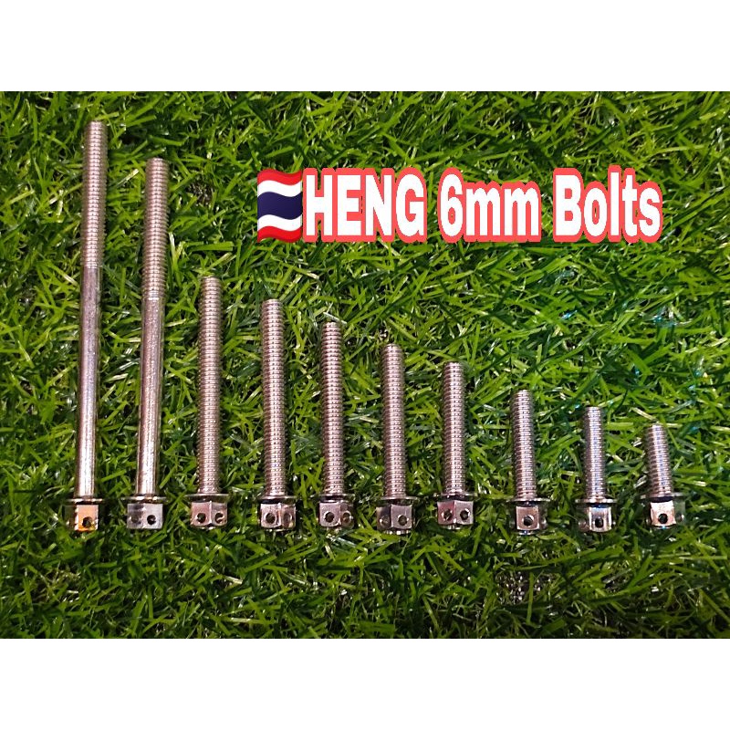 HENG 6mm WHITE GOLD BOLTS FLOWER TYPE (SOLD PER PIECE) | Shopee Malaysia
