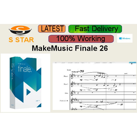 MakeMusic Finale 26 [LIFETIME & FULL WORKING] Full Version | Shopee ...