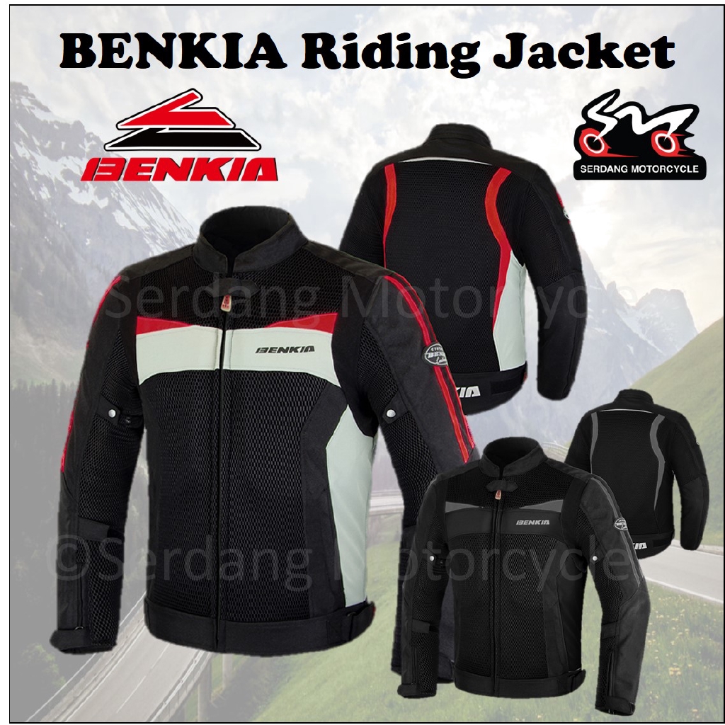 BENKIA JS161 Riding Jacket Motorcycle Jaket Motosikal Bike Breathable ...