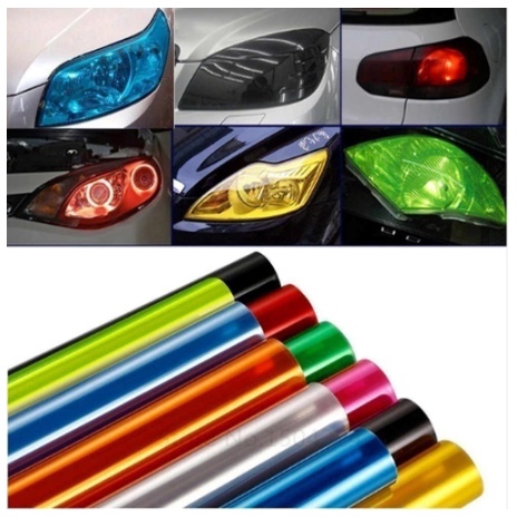 DIY Stiker Tinted Lampu Kereta 1meterX30cm /Car Tinted Film Headlamp ...