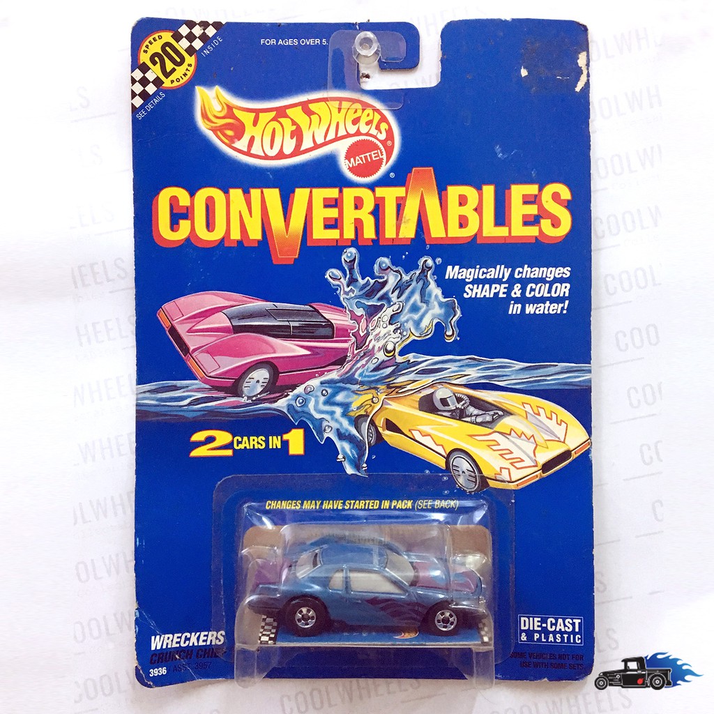 Hot Wheels 1990 Convertables Wreckers Crunch Chief (Card not mint ...