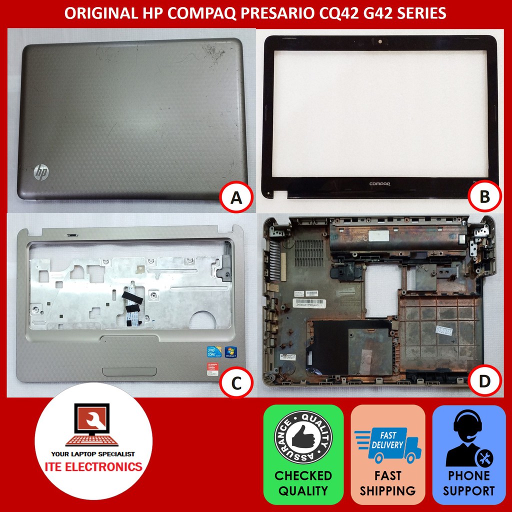 ORIGINAL 14" HP COMPAQ CQ42 G42 SERIES LCD FRONT CASING A CASE / BEZEL ...