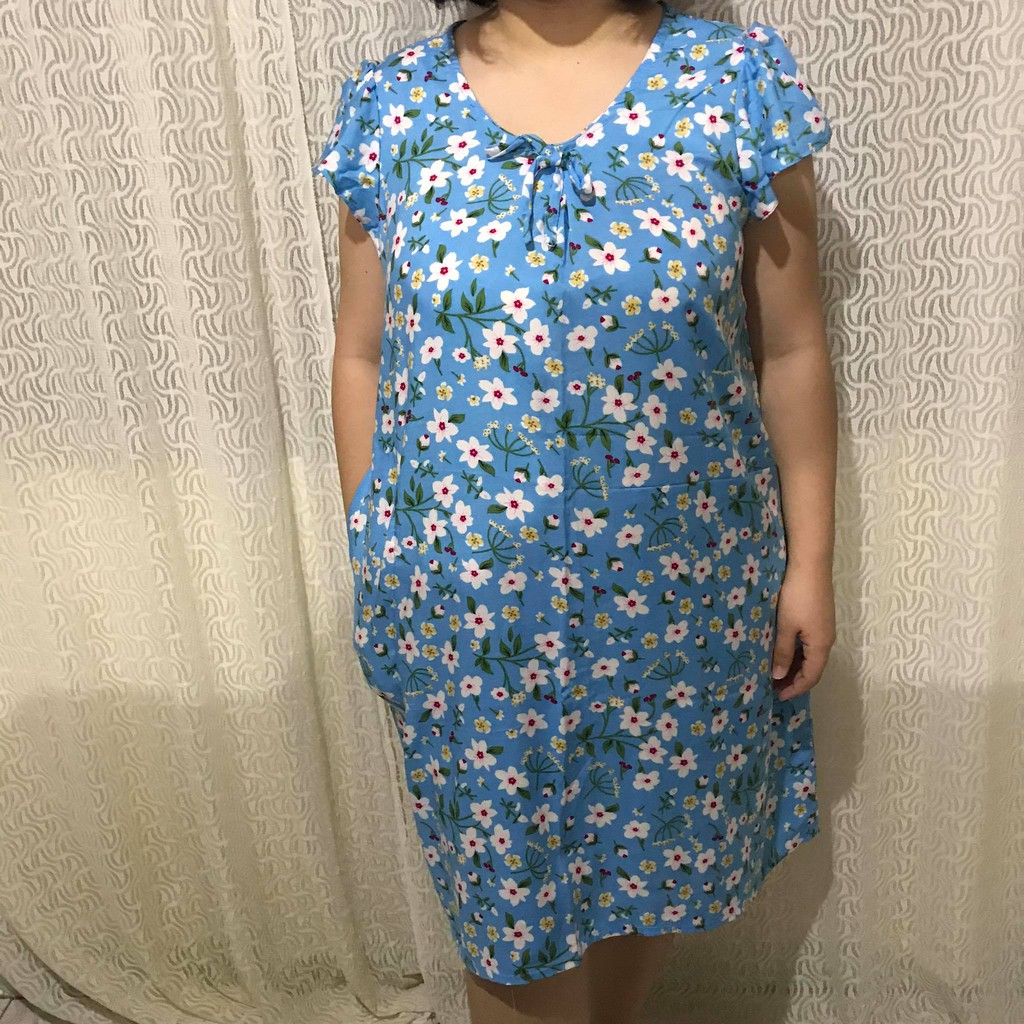 Challis Daster Dress Butterfly/ Half Sleeve for Granda (Pambahay ...